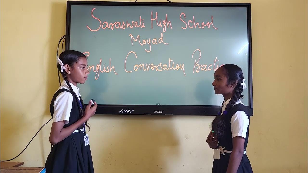 English Conversation Practice at Saraswati High School Moyad (4) - YouTube