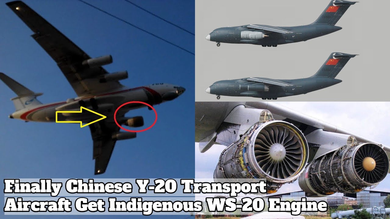 China's Y-20 Aircraft Flown With Indigenous WS-20 Engine | Voice Of ...