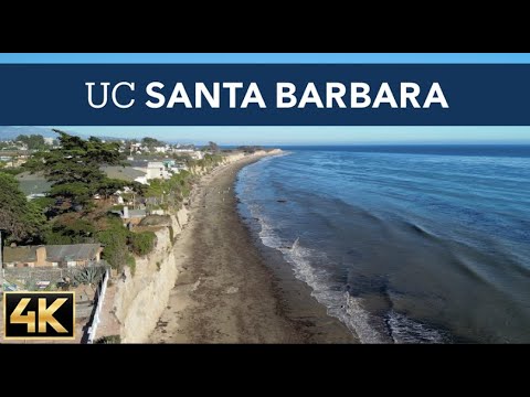 Drone footage UCSB Santa Barbara, Del Playa, State Street, Isla Vista ...