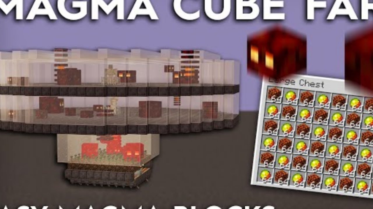 I made automatic magma cube farm in minecraft survival - YouTube