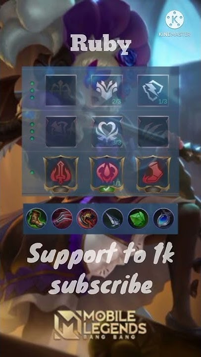 Set build dan emblem ruby tersakit season 24 | Mobile legends bang bang - YouTube