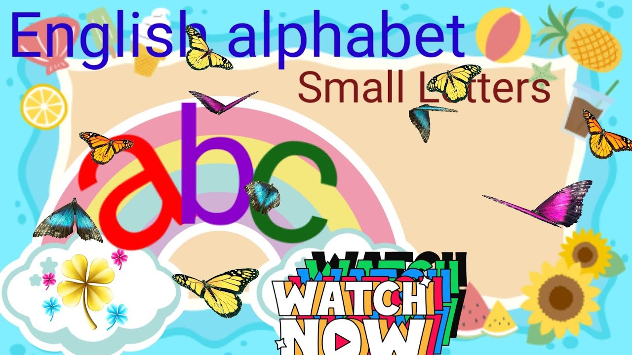 abcd। English alphabet without pictures।# small letters। chhoti abcd ...