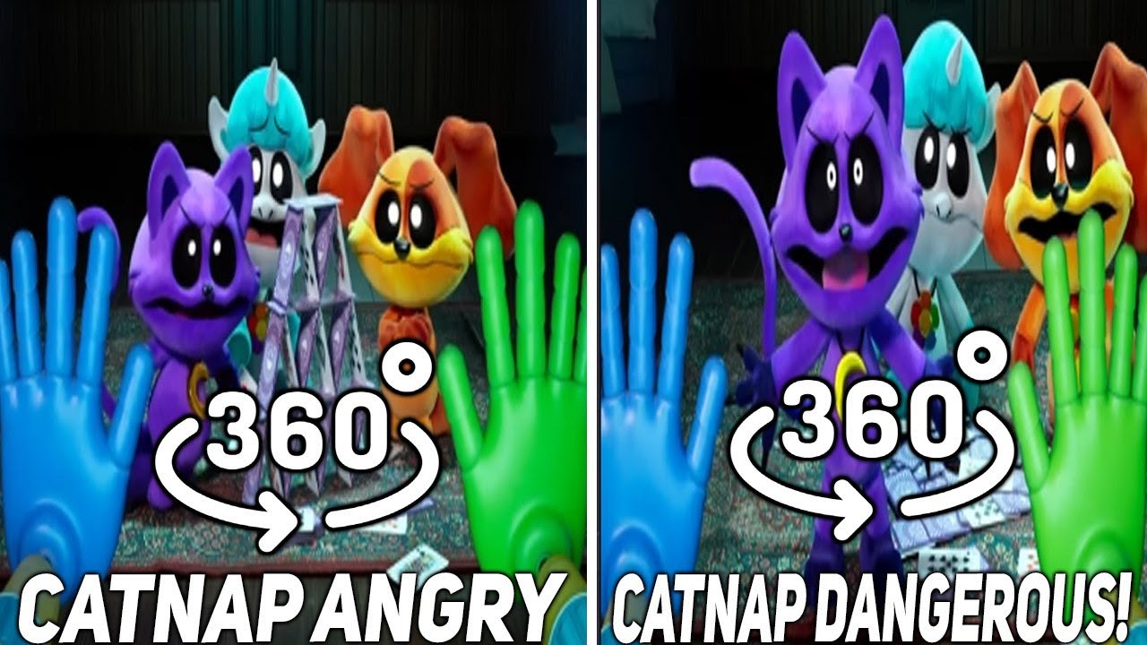 360º VR CATNAP IS DANGEROUS! - POPPY PLAYTIME CHAPTER 3 - YouTube