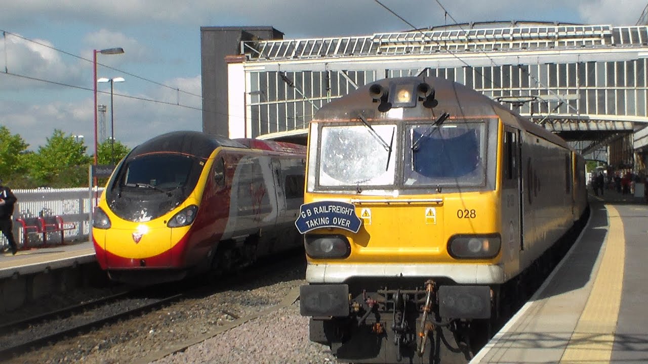 RARE - Class 92's at Stoke-On-Trent. GBRF Charity Charter 1Z50 Crewe ...