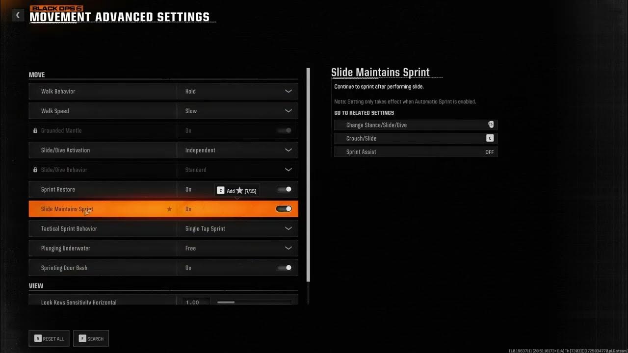 How To Enable & Disable Slide Maintains Sprint In Call Of Duty Black Ops 6 - YouTube