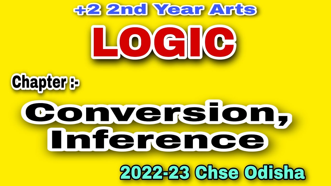Conversion Inference Immediate Inference 2 2nd Year Arts LOGIC conversion-inference-immediate-inference-2-2nd-year-arts-logic