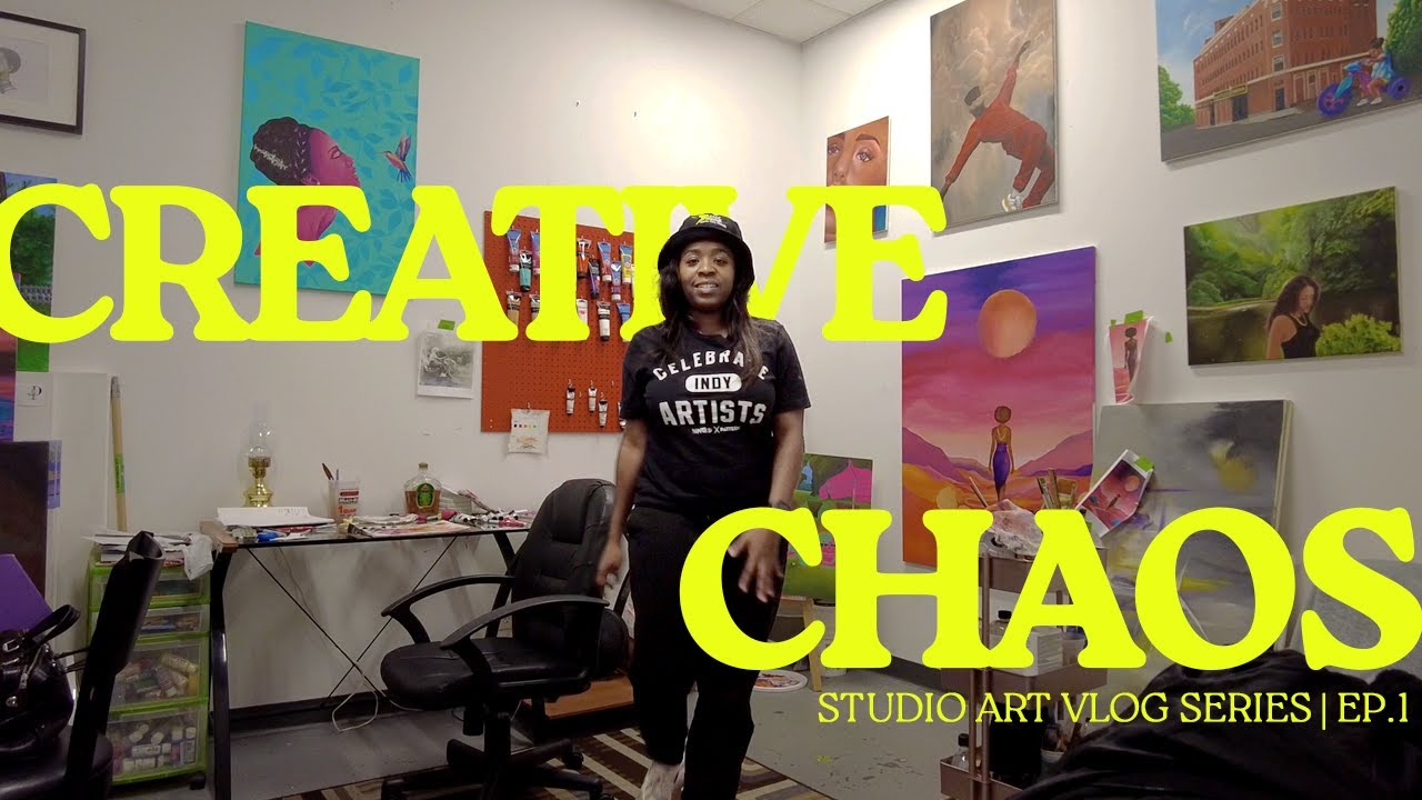 Art Vlog Ep. 1 -- Creative Chaos in the Studio - YouTube