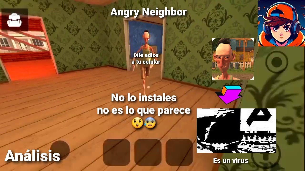 Análisis del supuesto virus de Angry Neighbor - YouTube