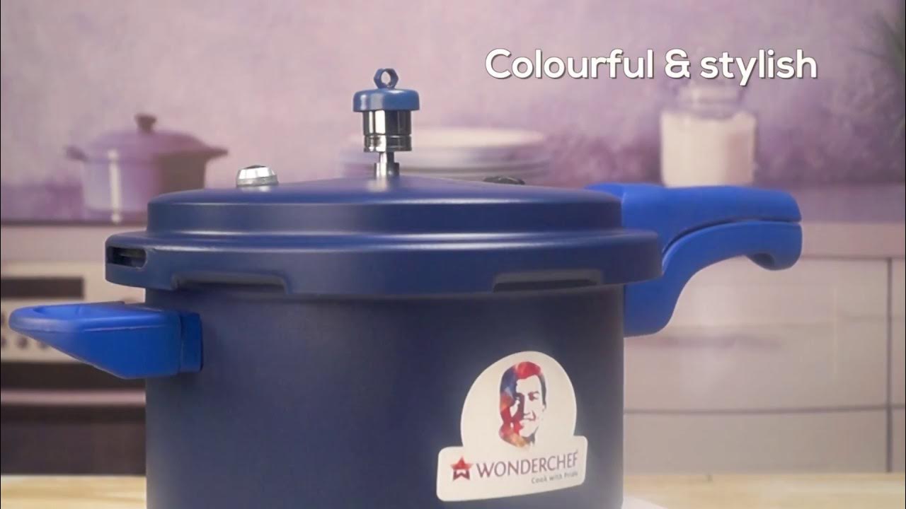 Sanjeev Kapoor's Wonderchef | HealthGuard 5L Pressure Cooker Blue - YouTube