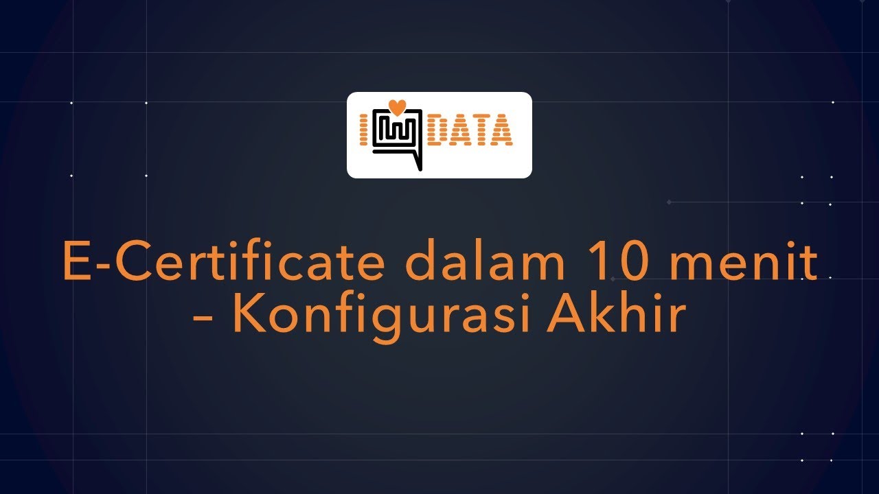 E-Sertifikat dalam 10 Menit - Konfigurasi Document Studio - YouTube