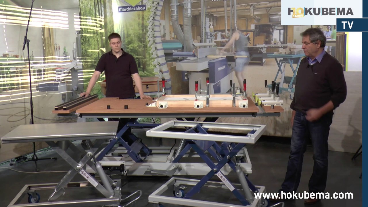HOKUBEMA TV - 06.05.2020 | Hubtisch HS300 groß mit Lochrasterplatte und ...