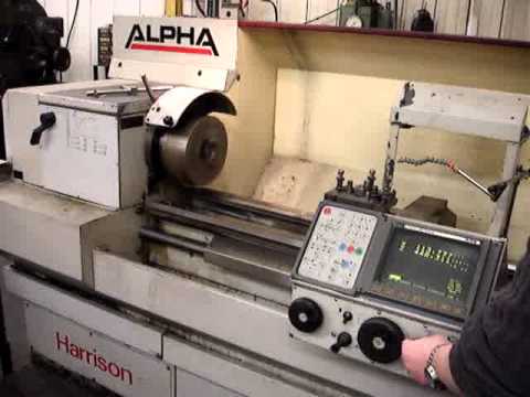 Harrison Alpha 400 CNC Gap Bed Teach Lathe - YouTube