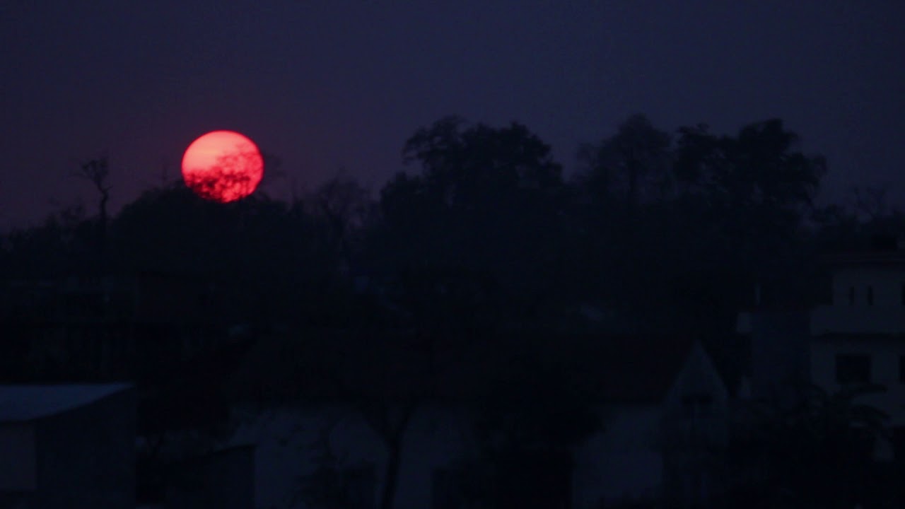 Time Laps video of the Longest sunset Of Nepal (Nawalprasi) - YouTube