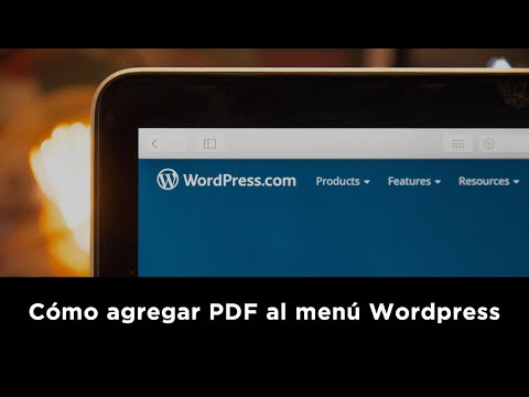 Cómo agregar PDF al menú WordPress