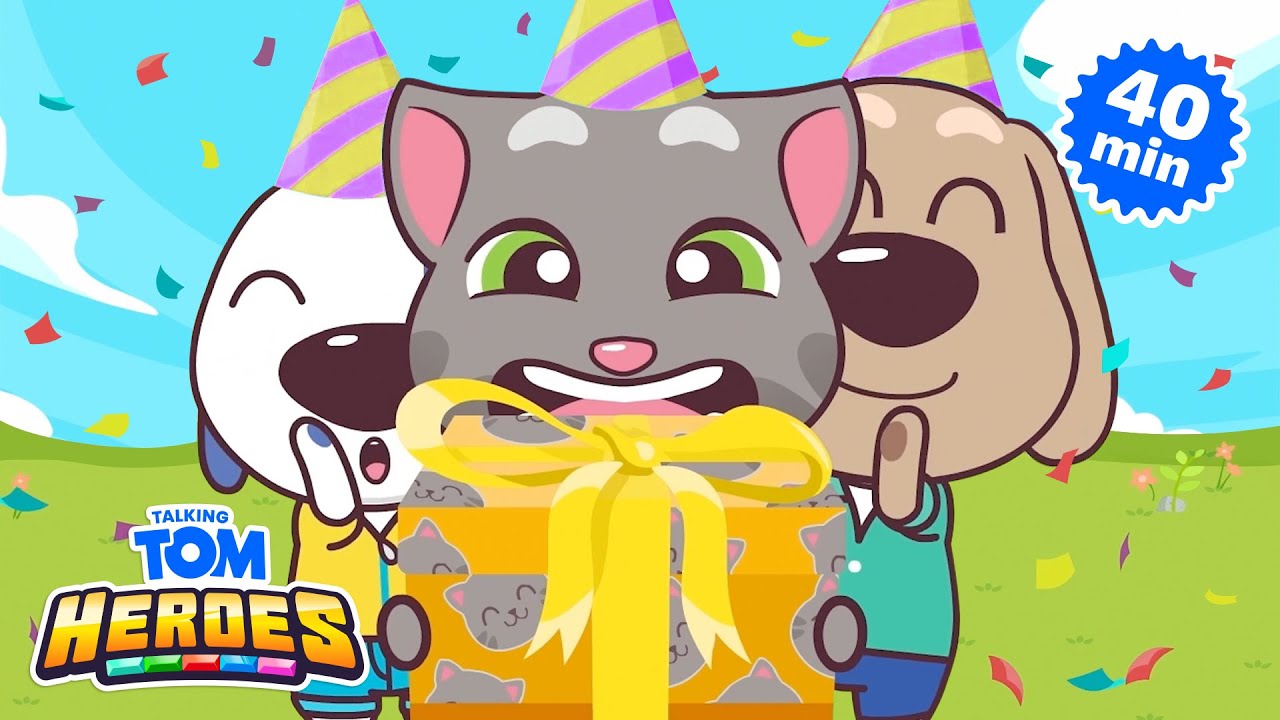 🥳 SUPER Party Celebration 🎉🎂 Talking Tom Heroes and Talking Tom ...