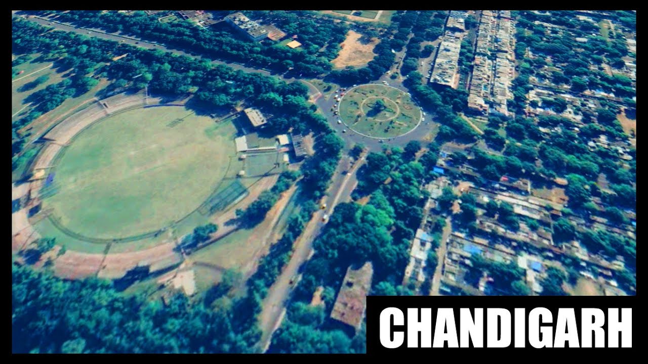 Aerial view of Chandigarh India. *virtual - YouTube