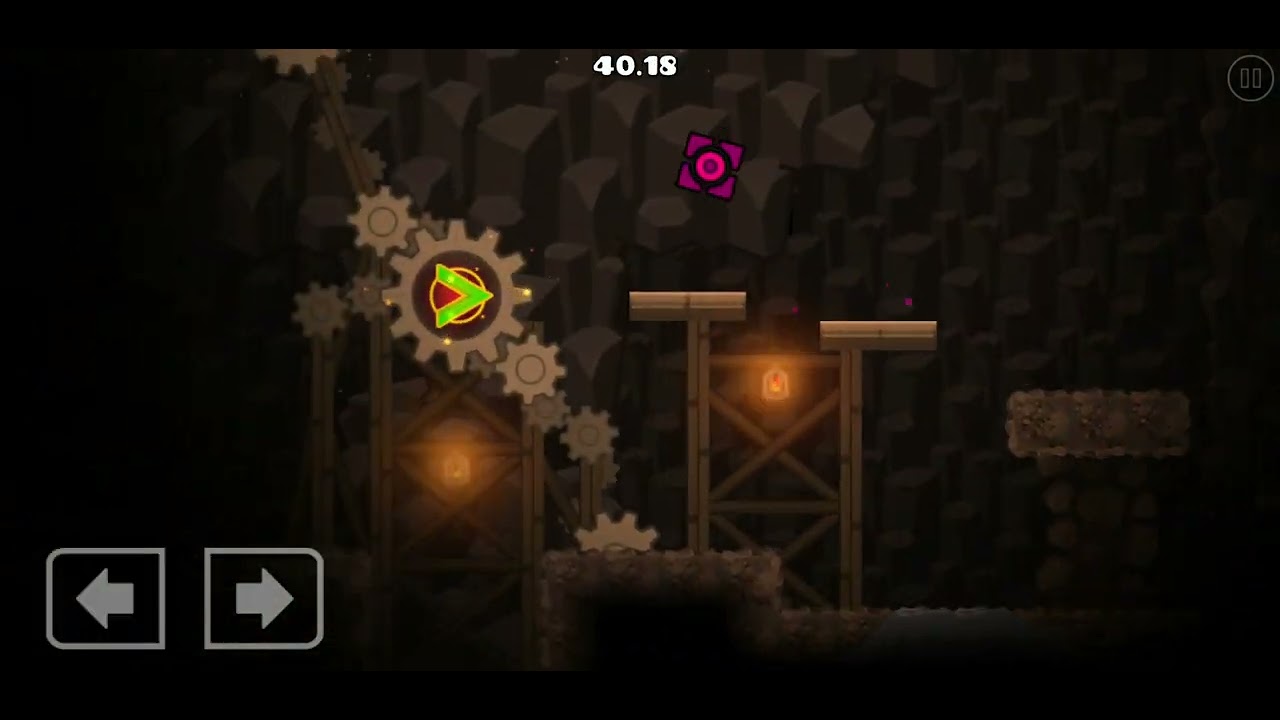 Geometry dash (Dash Cave) platformer level - YouTube