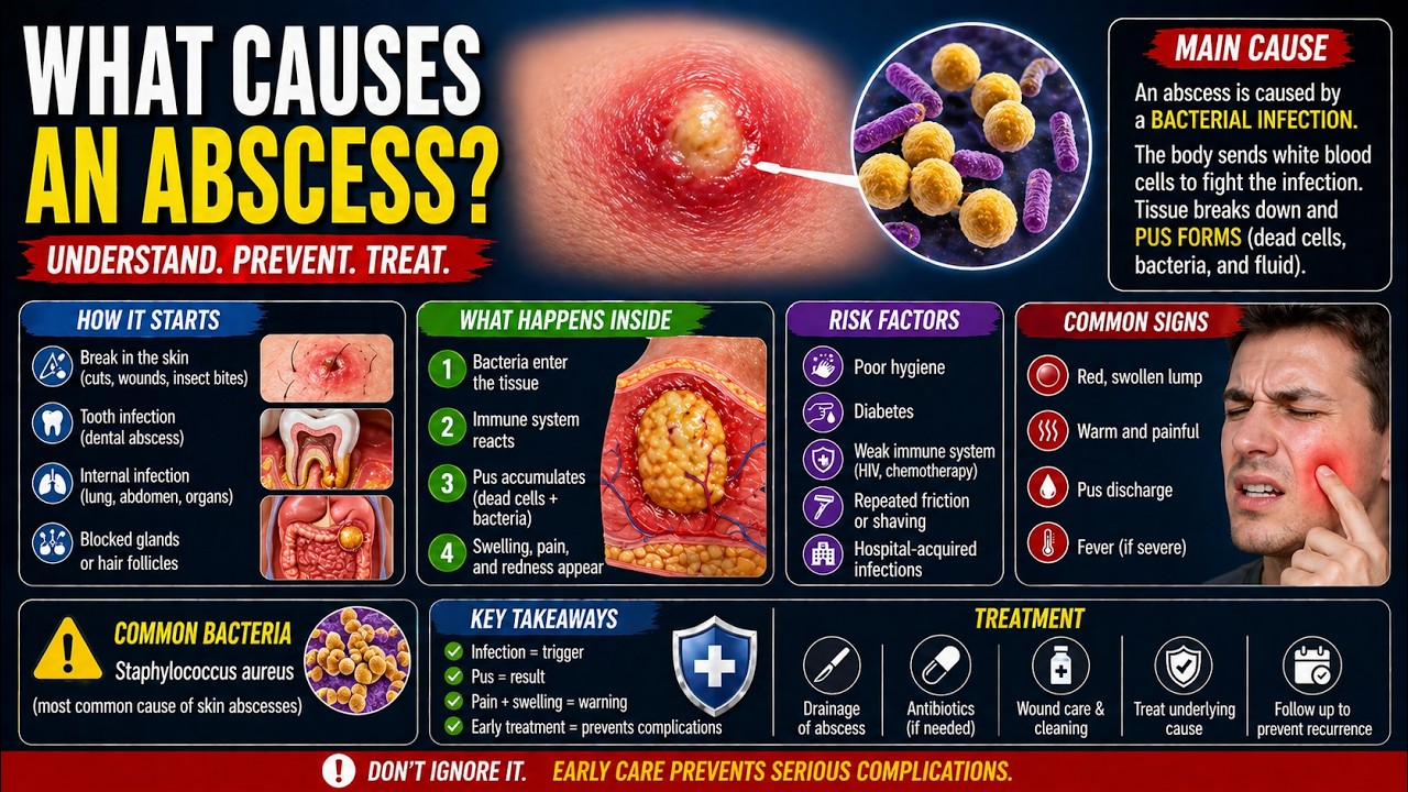 What causes an abscess - YouTube