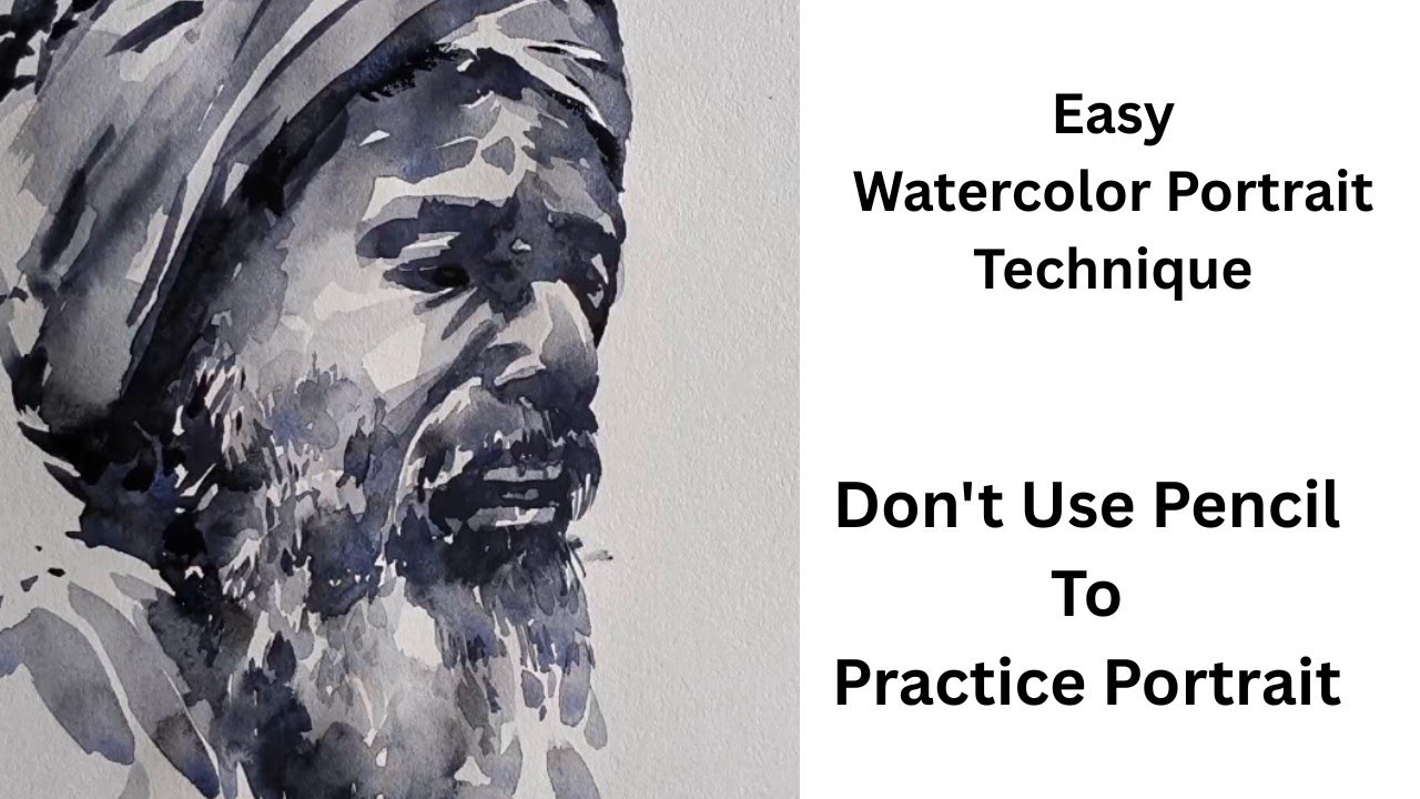 Can We make Watercolor Portrait without Pencil Drawing? Will It More ...