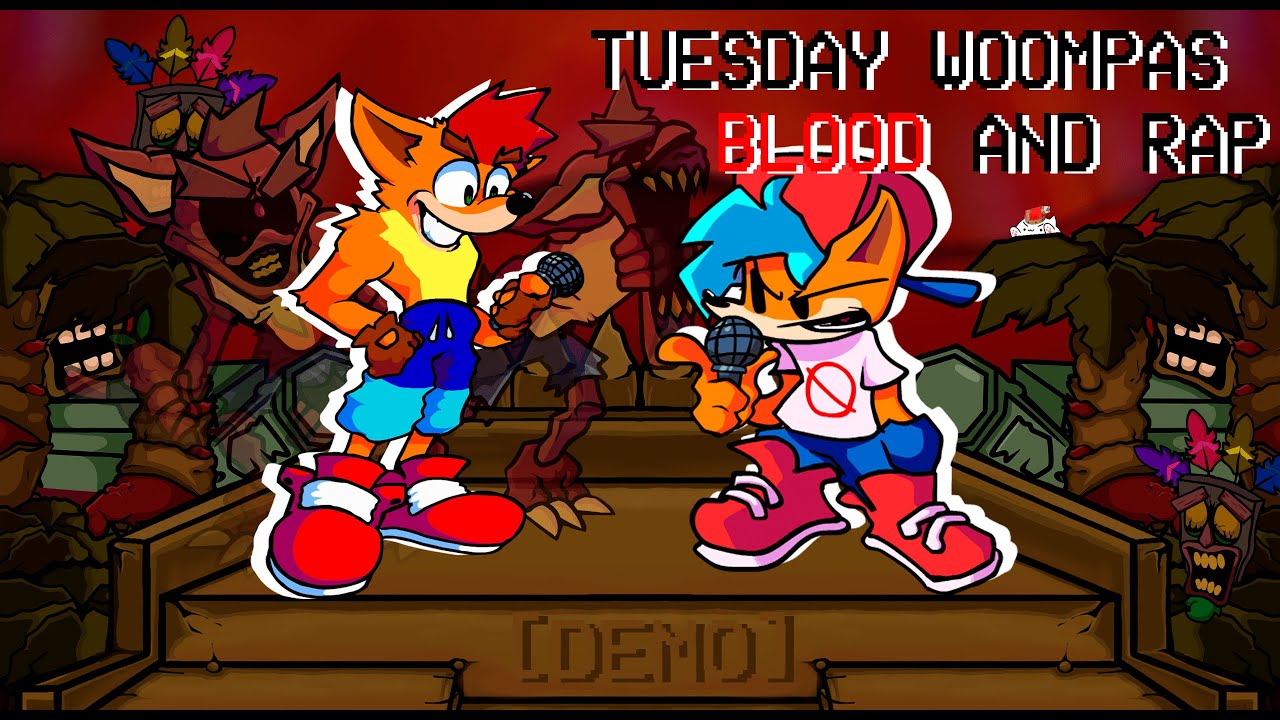 FNF MOD: Tuesday Woompas Blood and Rap (DEMO) - YouTube