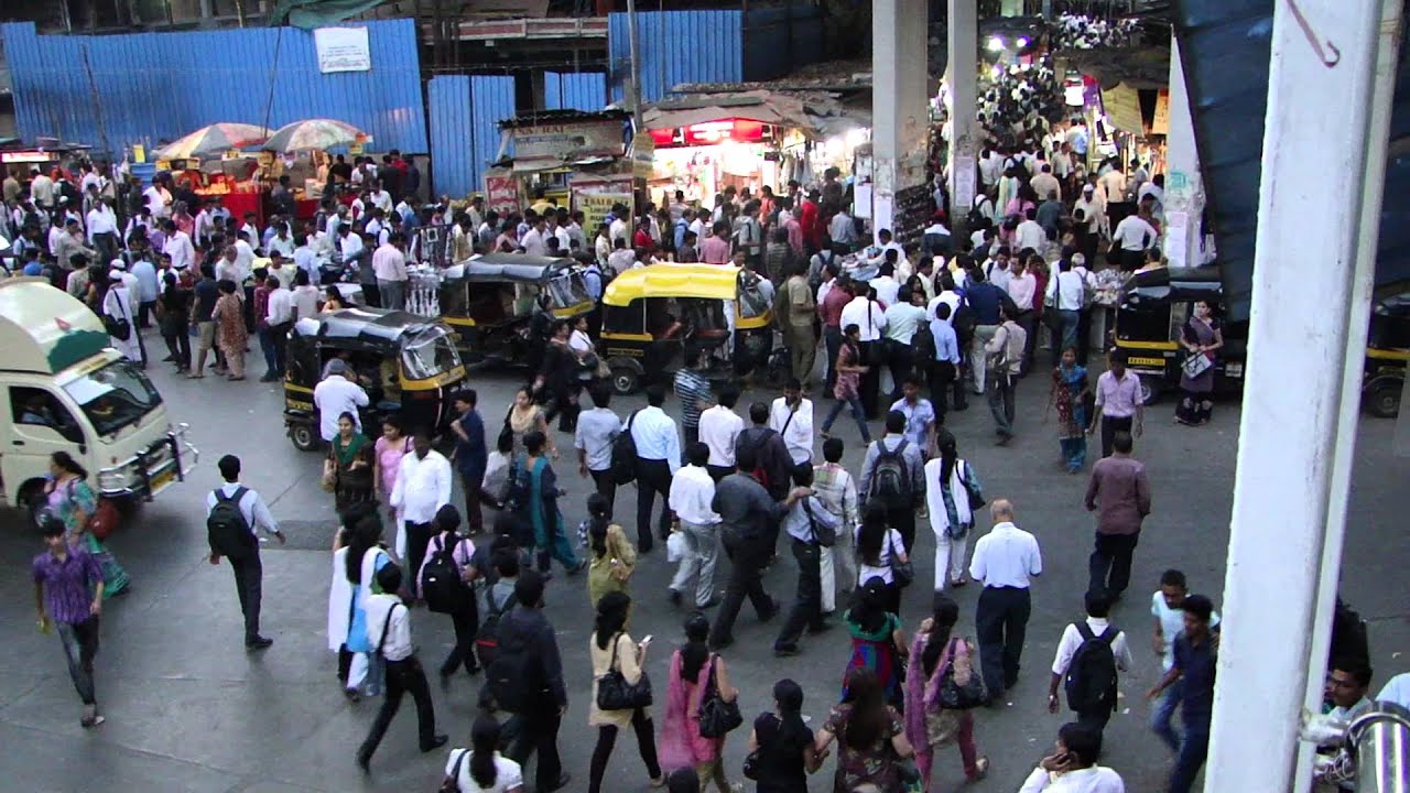 Mumbai afternoon rush hour..... - YouTube