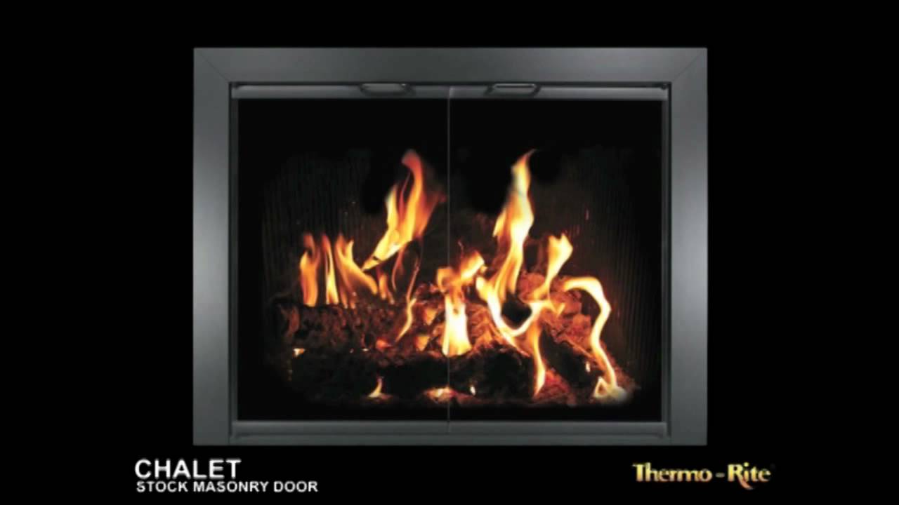 Magnolia Fireplace Glass Doors | BrickAnew - YouTube