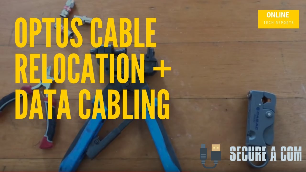 Optus Cable and Socket Relocation + Data Cabling Installation (Step By ...