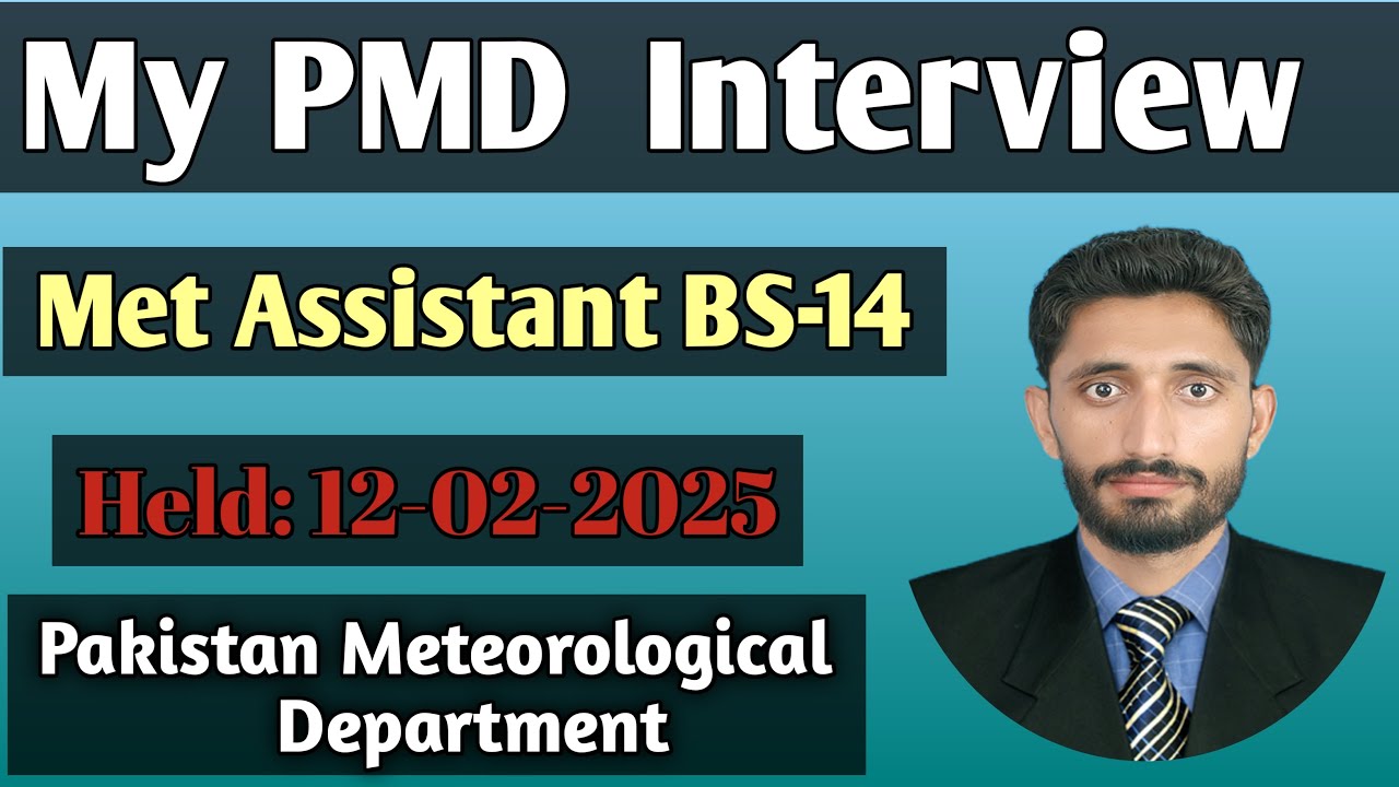 Pakistan meteorological department |Pmd interview, Meteorological ...