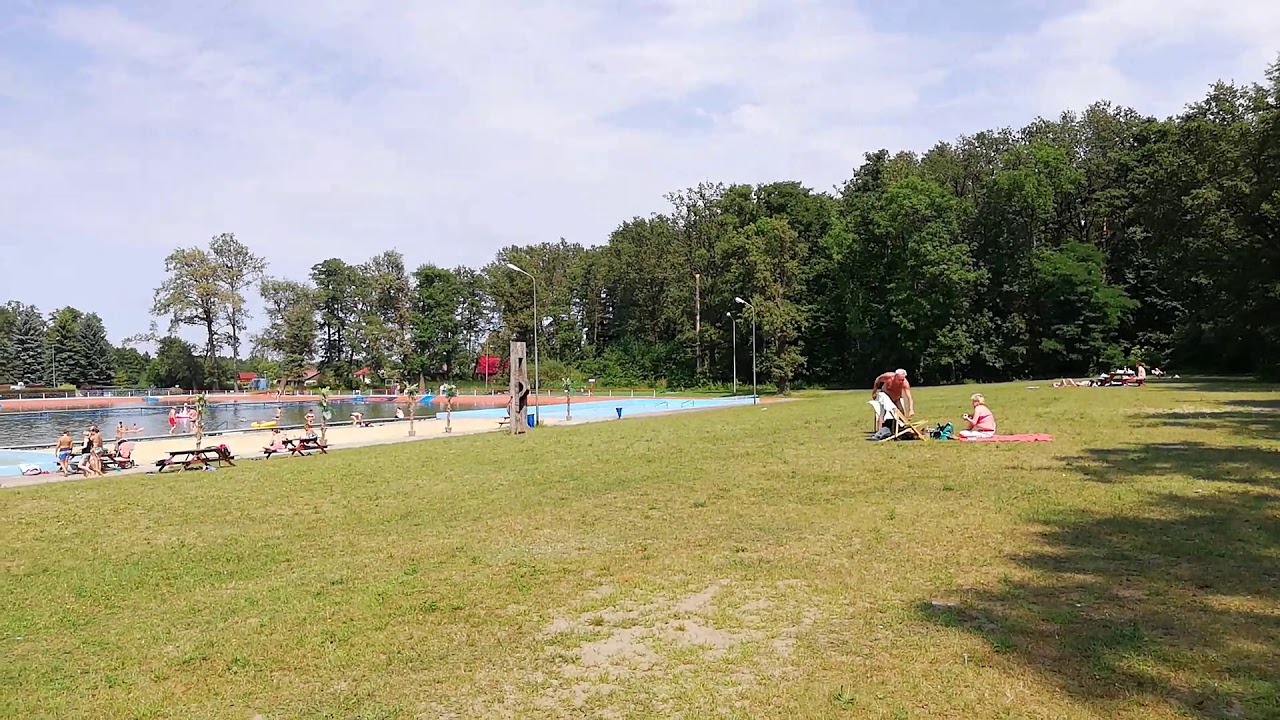 Milicz Basen Karlow sierpień druga połowa wakacji 2018 - YouTube