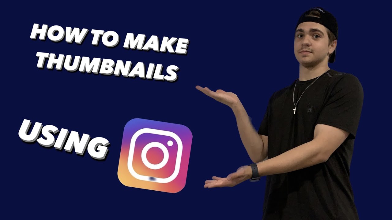 How To EASILY Make Thumbnails Using Instagram | Tutorial - YouTube