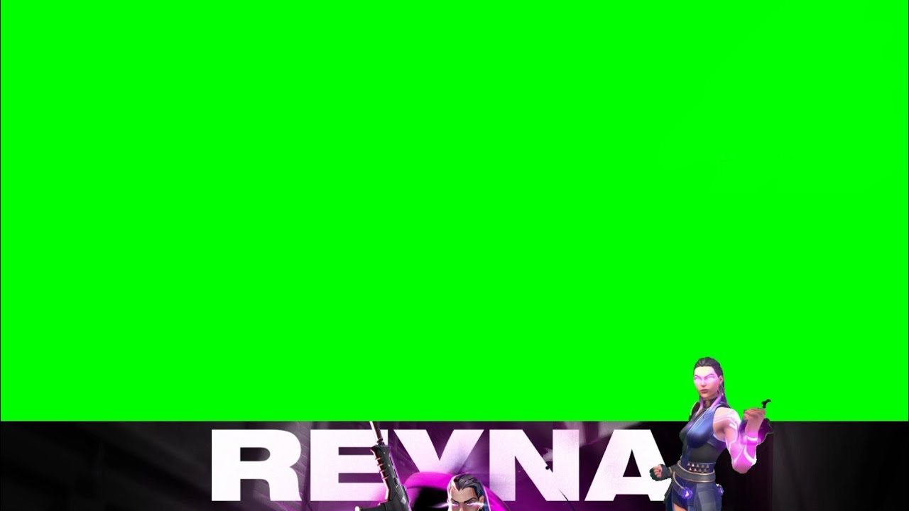 Valorant Reyna 3D character with green screen and overlay, beautiful ...