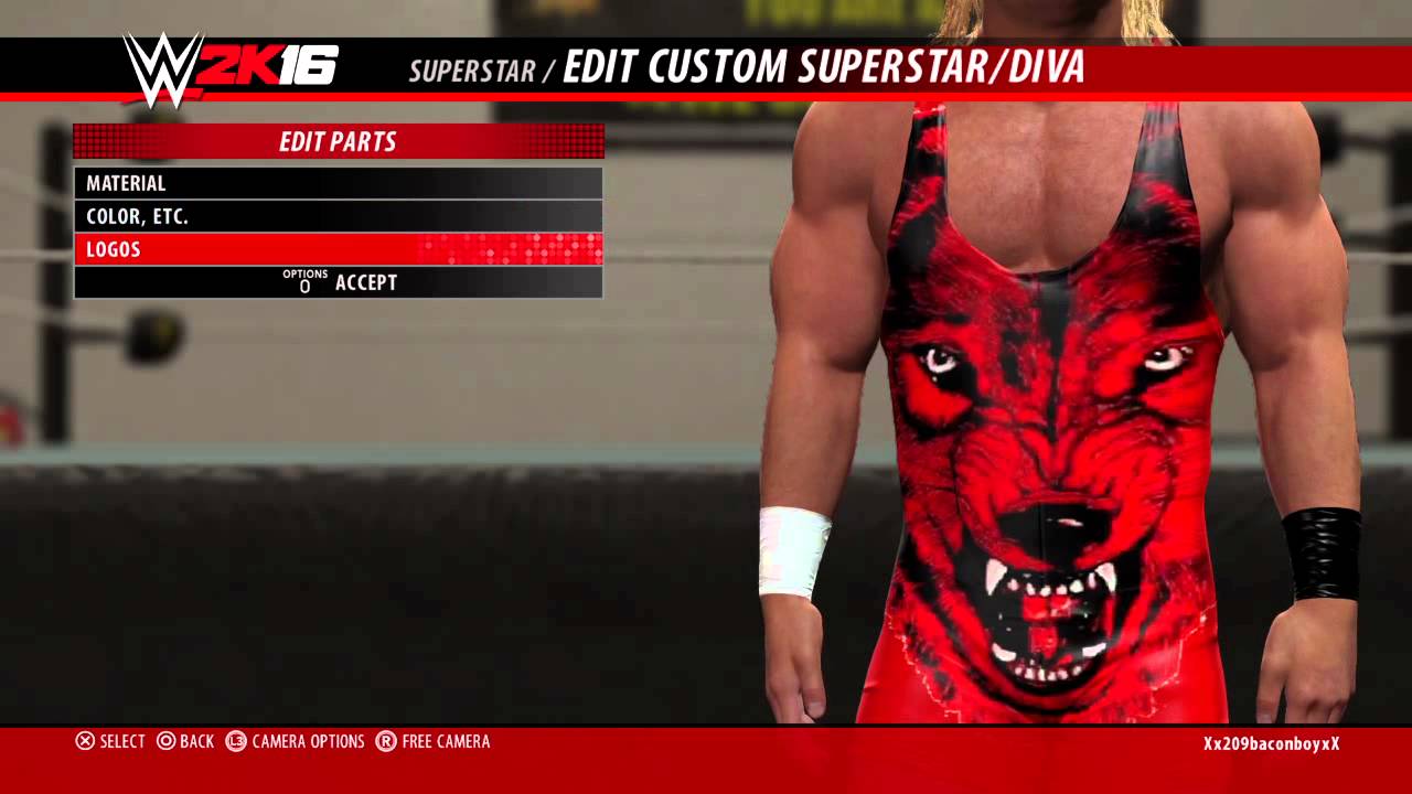 WWE 2K16 Superstar threads 10 Custom WCW Curt Hennig NWO Wolfpack ...