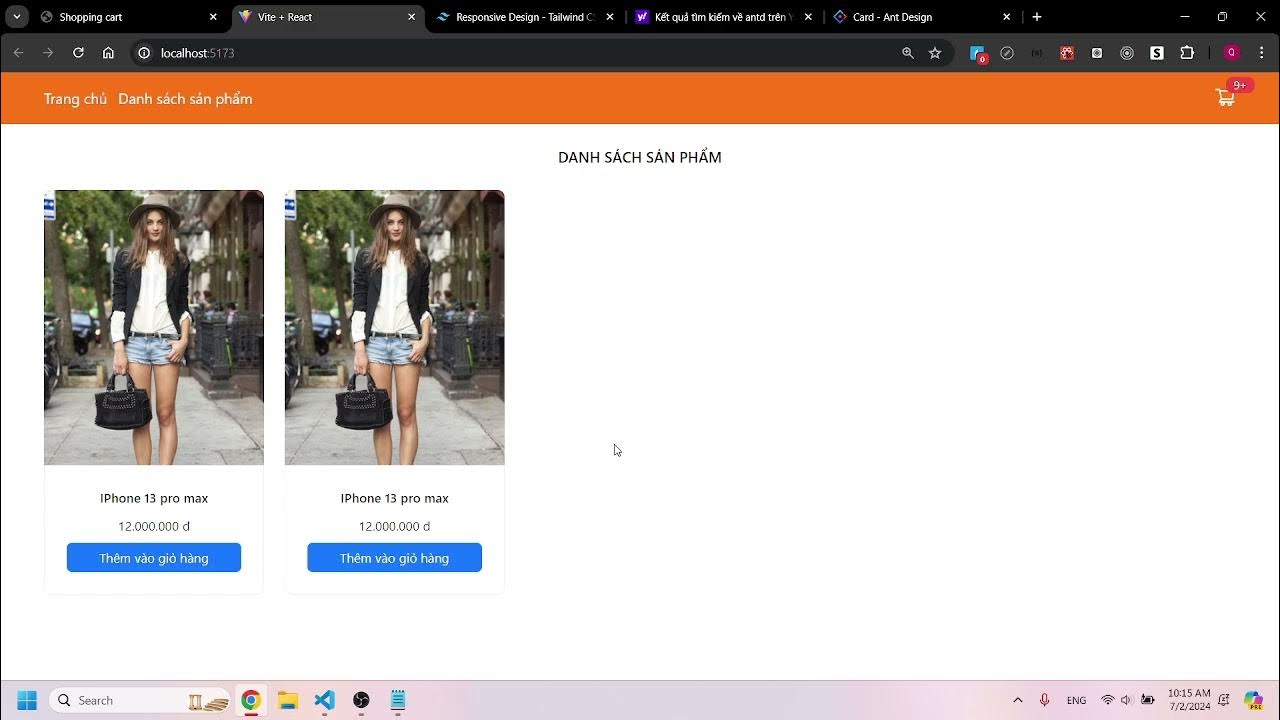 Shopping cart with ReactJS (Part 2) - YouTube