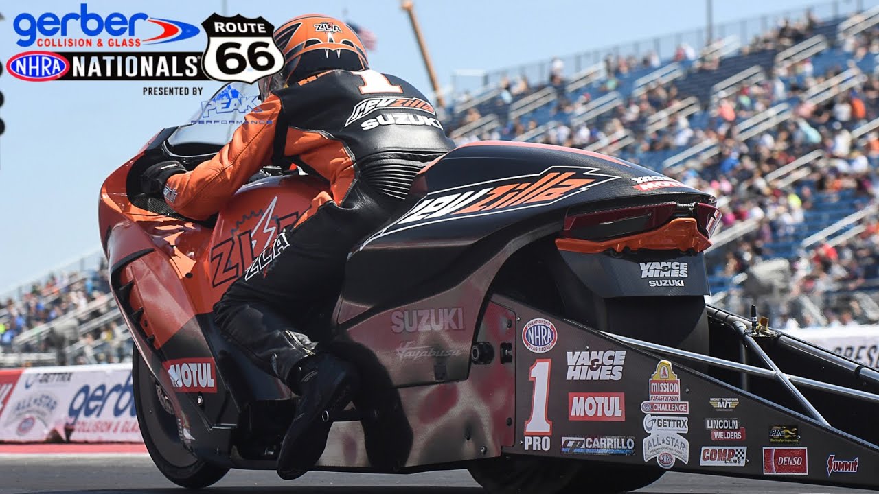 2024 NHRA Route 66 Nationals | Pro Stock Motorcycle Eliminations ...