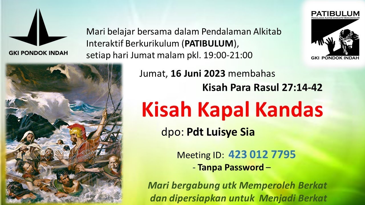 Patibulum - Kisah Kapal Kandas (Kisah Para Rasul 27:14-42) - YouTube