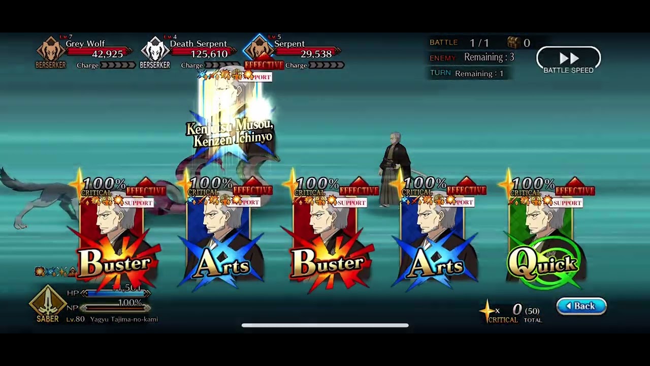 Fate Grand Order Spirit Tour 2025 NA 2-2 Yagyu stage 2 NP + skill chain ...