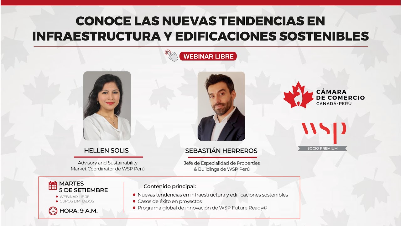 WSP PERÚ | CONOCE LAS NUEVAS TENDENCIAS EN INFRAESTRUCTURA Y ...