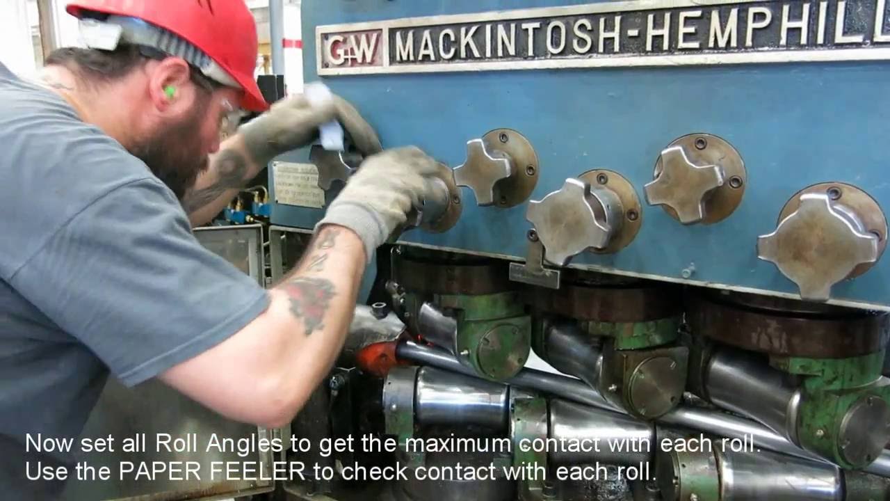 Setting Up Roll Positions - 6 Roll Tube Straightening Machine - YouTube