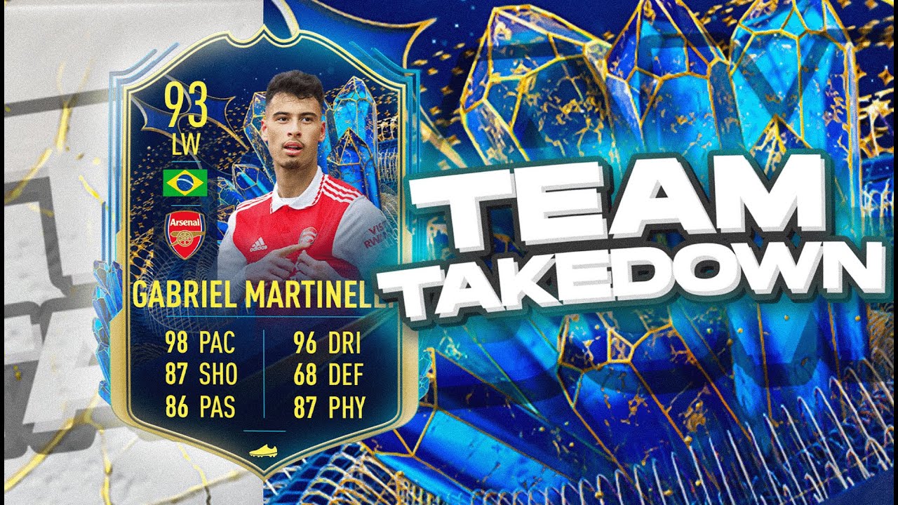 INSANE 93 TOTS GABRIEL MARTINELLI TEAM TAKEDOWN FT @CapgunTom - YouTube