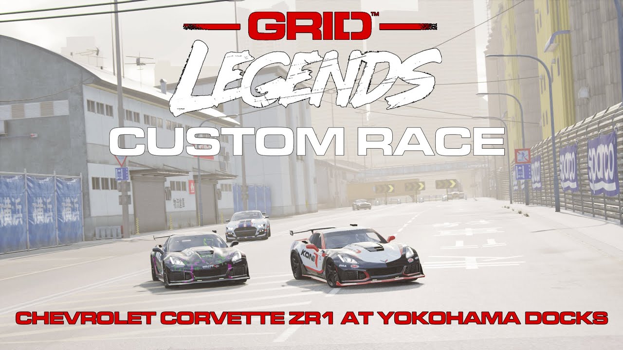 GRID Legends Custom Race: Chevrolet Corvette ZR1 At Yokohama Docks ...