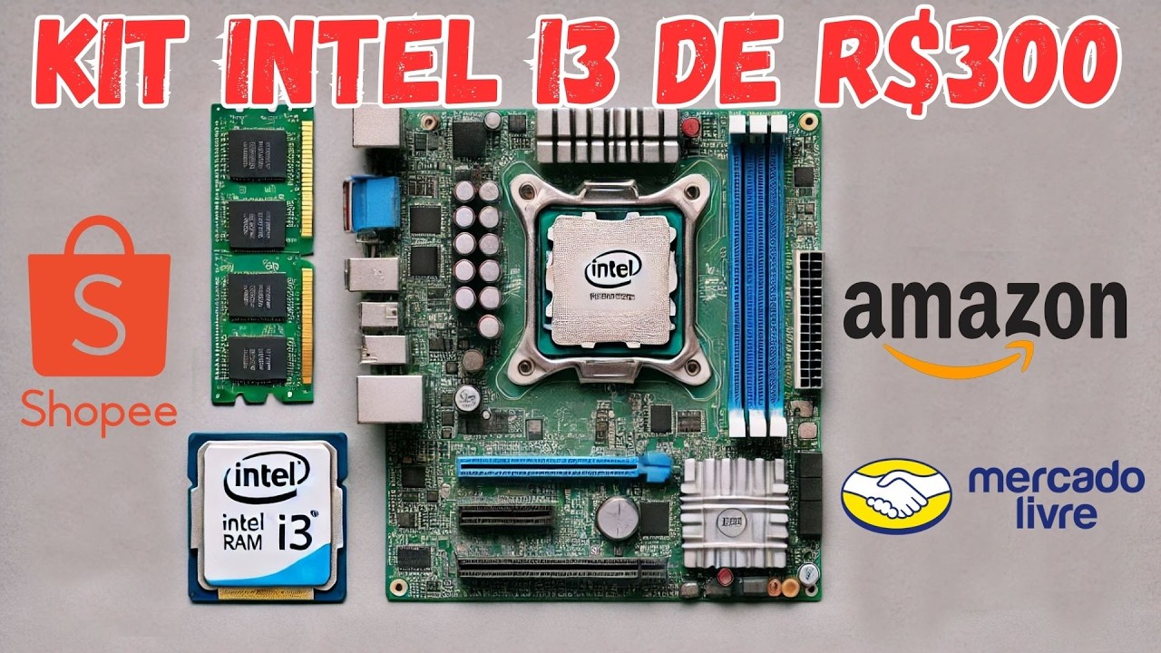 Montei um PC Barato i3 de 3ª Geração Com Peças da Shopee Mercado Livre ...