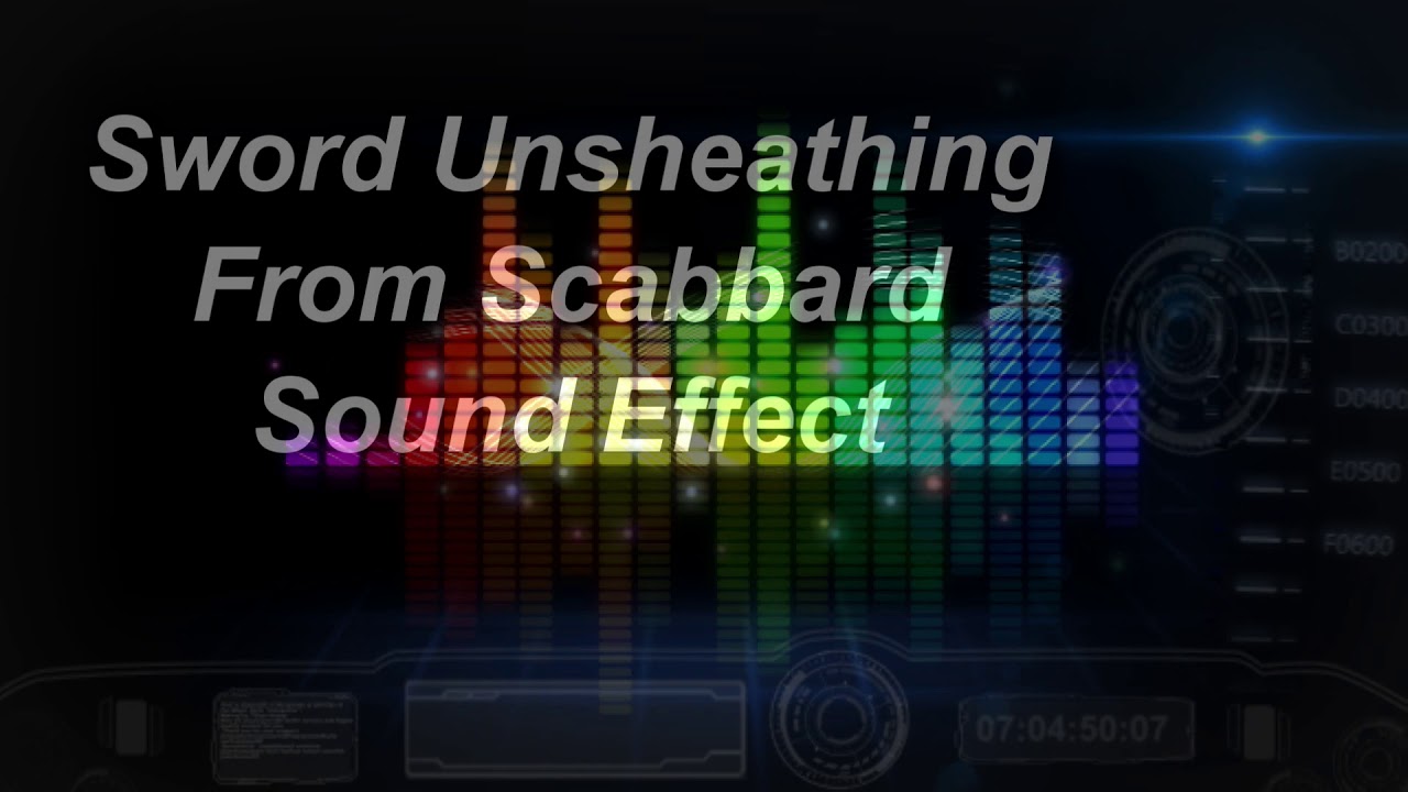 Sword Unsheathing From Scabbard Sound Effect - YouTube