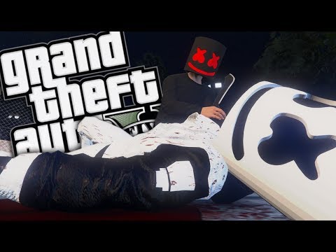 EVIL DJ Marshmello VS DJ Marshmello MOD (GTA 5 PC Mods Gameplay)