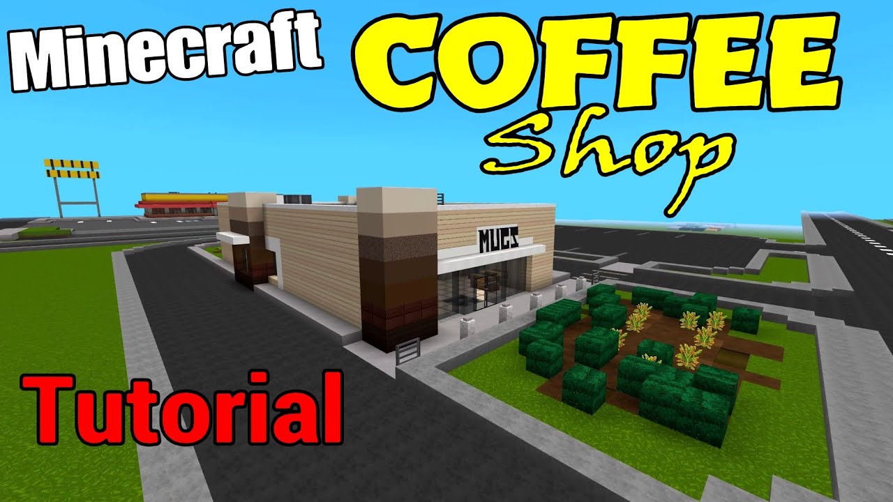 Minecraft Coffee Shop Tutorial - YouTube