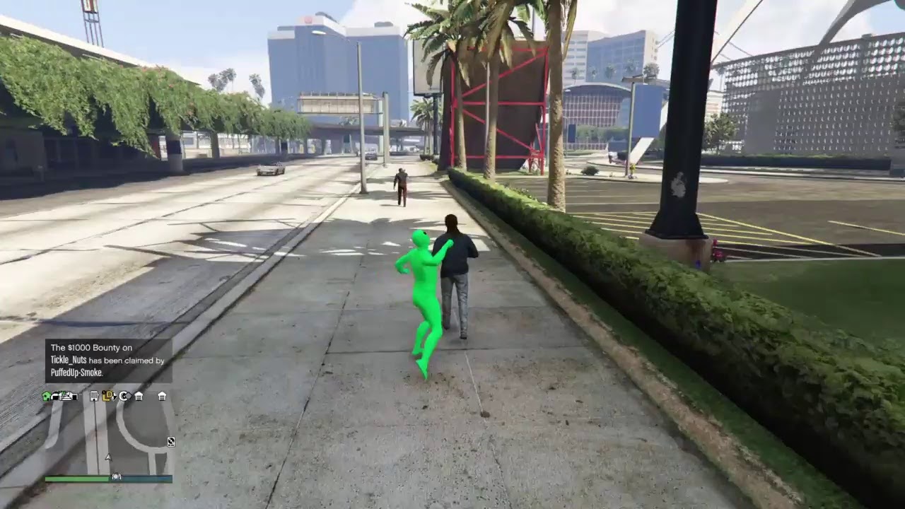 Green alien gta 5 - YouTube