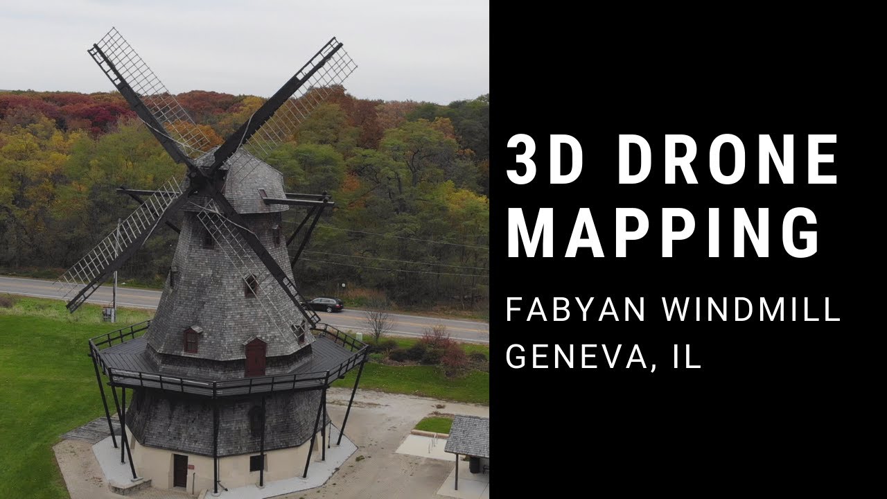 3D Drone Mapping The Historic Fabyan Windmill - YouTube