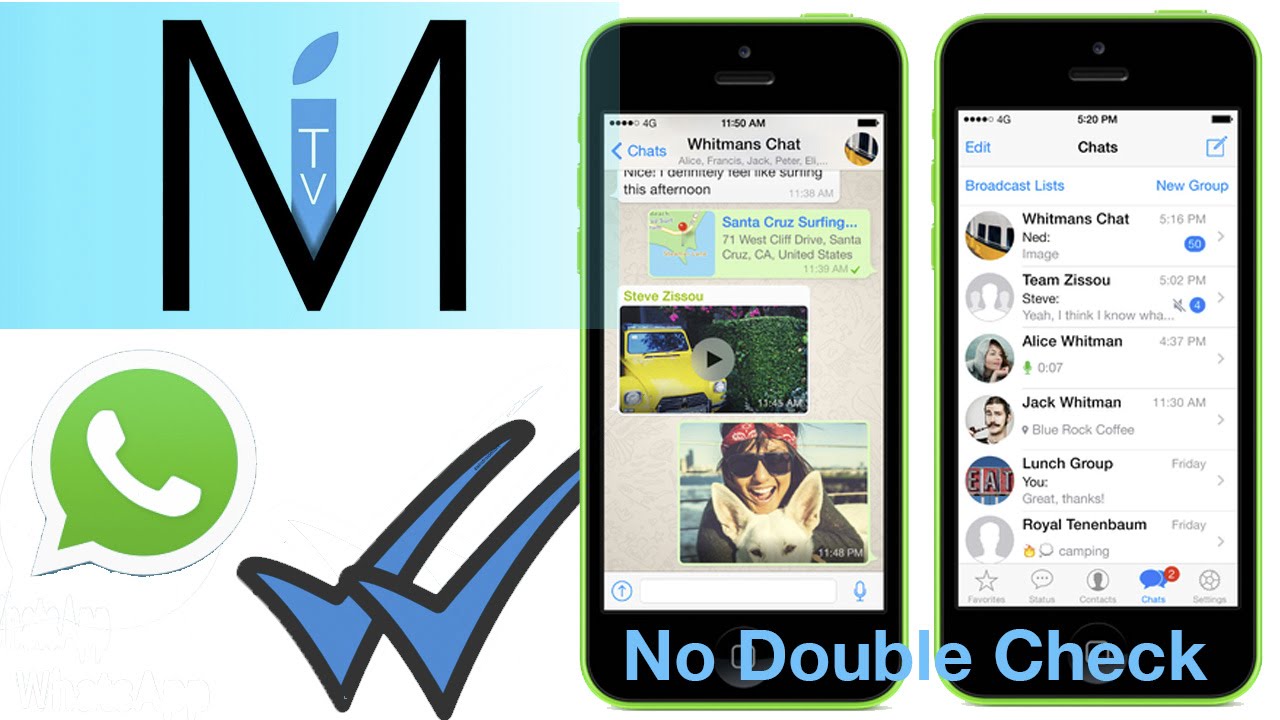 Como Evitar El Double Check En Whatsapp | #Tweak iOS 8 - YouTube