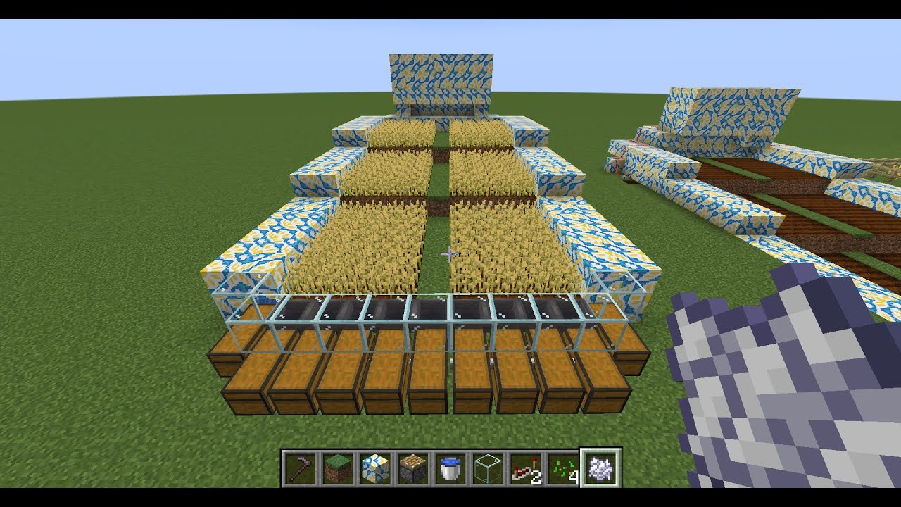 How To Make Auto Harvest Wheat Farm By Easy? in MineCraft : Creative ...