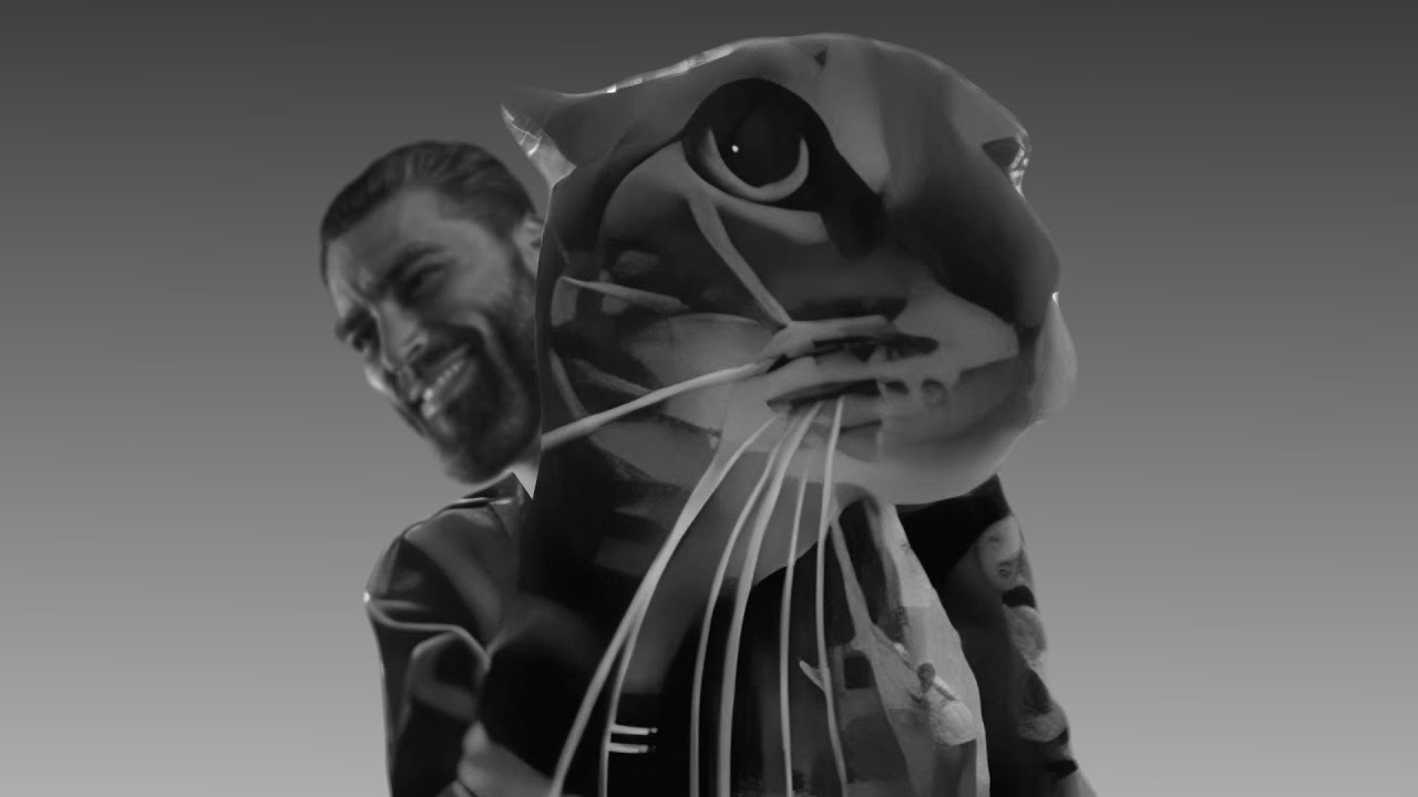 Cat at Door but GigaChad Cat - YouTube