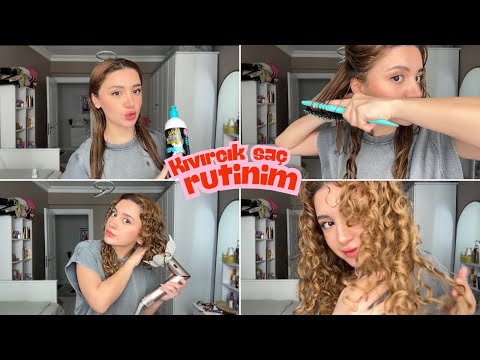YILLARCA DÜZLEŞTİRDİĞİM KIVIRCIKLARIMI NASIL KURTARDIM??-Kıvırcık saç rutinimm